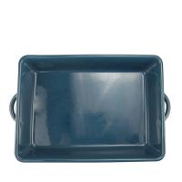 China Rectangle Household Ceramic Baking Dish Oven Plates for Restaurant for sale