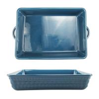 China Rectangle Household Ceramic Baking Dish Oven Plates for Restaurant for sale