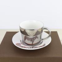 China Mirror Reflection European Coffee Cup And Saucer Set Creative Electroplating for sale