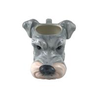 China Cute 3d Animal Face Dog Ceramic Coffee Mug Customized Hand Painted for sale