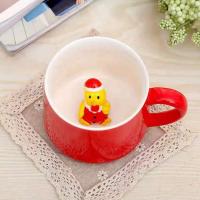 China Creative Cute Ceramic Coffee Christmas Mugs 3D Style Customized for sale