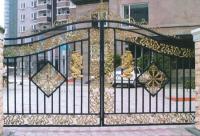 China Black Decorative Metal Garden Gates Anti Corrosion For Park / Green Areas for sale