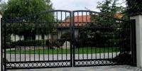 China Anodizing Waterproof Galvanized Villa Wrought Iron Gate for sale