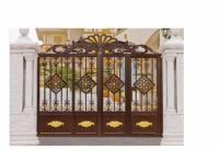 China Corrosion Resistance Cast Iron Door Swing Open Style For Garden / School for sale