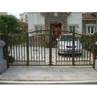 China School / Villa Courtyard Cast Iron Door Anti Rust Coating Eco Friendly for sale