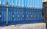 China Eco Friendly Wrought Iron Security Fence , Custom Iron Fence Powder Coating for sale