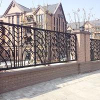 China Courtyard Wrought Iron Decorative Fence Panels , Wrought Iron Railing for sale