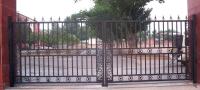 China Villa Wrought Morden Iron Gate Rustproof Hot Dip Galvanized After Welding for sale