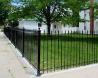 China Galvanized Steel Wrought Iron Fence Welded Wire Fence 6x6 For Garden for sale