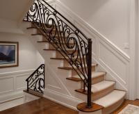 China Steel Cast Iron Stair Railing Wrought Iron Railing Temperature Change Resistance for sale