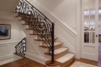 China Outdoor Balcony Cast Iron Stair Railing Antirust Oil Hot Dip Galvanized for sale
