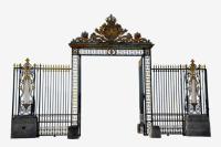 China Villa Park Courtyard Iron Gates Rot Proof Decorative Wrought Iron Gates for sale