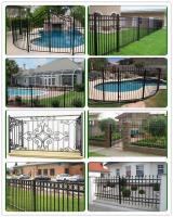 China Rot Proof Metal Wrought Iron Railing Black Powder Coated With Galvanized for sale