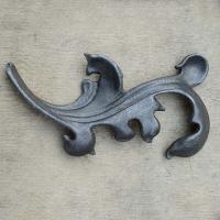 China Wrought Cast Iron Ornaments Powder Coating For Stair Railings / Handrails for sale
