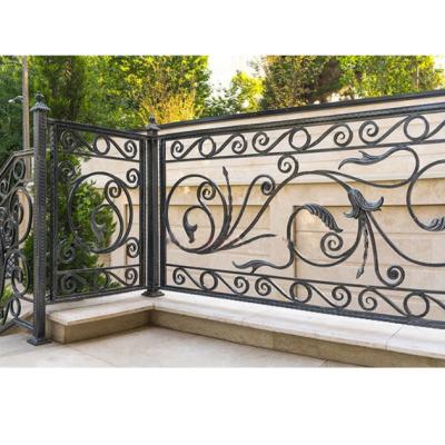 China Rust Proof Cast Iron Balcony Railings Wear Resistant For House Villa Farm for sale
