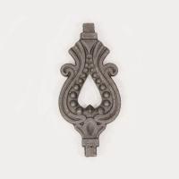 China Wrought Iron Decorative Iron Pieces Handrail Fittings Anti Rust Custom Design for sale