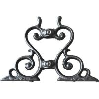 China Sand Blasted Cast Iron Garden Ornaments Antirust Cast Iron Fence Point for sale