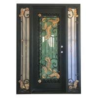 China Wrongt Iron Doors，iron doors, iron gates for sale