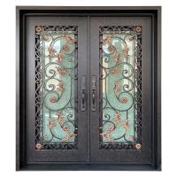 China Wrongt Iron Doors，iron doors, iron gates for sale