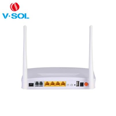 China G/EPON DUAL MODE ONU 4GE+2POTS+2.4G WiFi+USB for FTTx Solution for sale