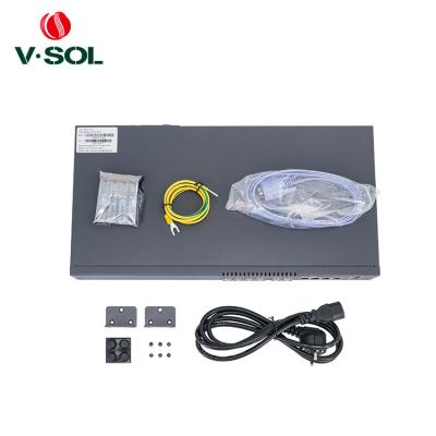 China FTTx Optical Fiber OLT Network GPON VSOL 4 PORT OLT 10G 4SFP Slots for sale