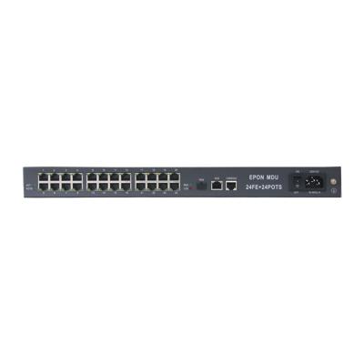China EPON XPON MDU 24FE 24 POTS Support SIP / H.248 / MGCP Protocol for sale