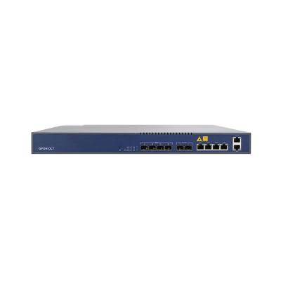 China 4 Port Layer 3 GPON OLT 4 1GE SFP 10GE SFP+ Uplink Dual Fiber for sale