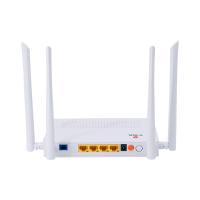 China EPON GPON ONT 4GE 1USB WiFi 5dBi 4 Antennas XPON ONT V2804AC-Z for sale