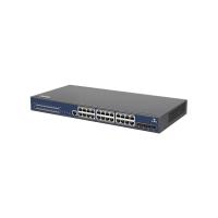 China 128 Gbps Ethernet Network Switch L3 Managed 24 Ports PoE Switch for sale