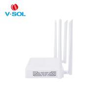 China XPON GPON Dual Band Wifi ONU FTTH Modem 4GE 1POTS 2USB 5dBi 4 Antennas AC for sale