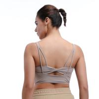 China Breathable Ladies' Seamless Sports Bra Open Back For Sensitive Skin for sale