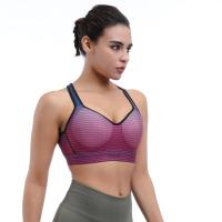 China Yoga Sports Bra Seamless Racerback & Keyhole In The Back For Airflow for sale