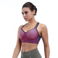 China Yoga Sports Bra Seamless Racerback & Keyhole In The Back For Airflow for sale