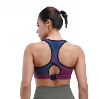 China Yoga Sports Bra Seamless Racerback & Keyhole In The Back For Airflow for sale