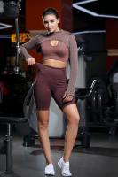 China Best Seller Ladies' Jacquard Crop Top - Perfect for Gym to Street for sale