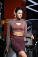 China Best Seller Ladies' Jacquard Crop Top - Perfect for Gym to Street for sale