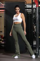 China Luxury Ribbed Yoga Pants – Athleisure Elegance, Perfect for Gym, Office & Casual Outings for sale