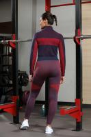 China Full Zip Performance Long SleeveTight Ribbed Fit Breathable Fabric for sale