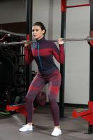 China Full Zip Performance Long SleeveTight Ribbed Fit Breathable Fabric for sale