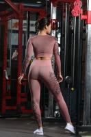China Ribbed High-Waist Leggings – Extra Stretch, No Roll-Down Waistband & Full Coverage for sale