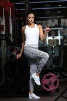 China Compression Jacquard Leggings for Women – High Support, Muscle Recovery & Gym-to-Street Versatility for sale
