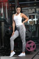 China Compression Jacquard Leggings for Women – High Support, Muscle Recovery & Gym-to-Street Versatility for sale