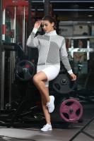 China Athleisure Full Zip Top Loose Fit Breathable Fabric & Streetwear Ready For Gym-To-Cafe for sale