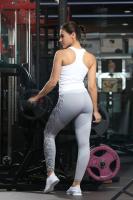 China Compression Jacquard Leggings for Women – High Support, Muscle Recovery & Gym-to-Street Versatility for sale
