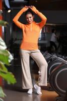 China Quarter Zip With Mock Neck Performance Long Sleeve Loose Fit Moisture Wicking for sale