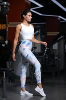 China Festival Yoga Pants Glitter Tie-Dye Boho-Chic For Music And Yoga Retreats for sale
