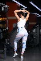 China Festival Yoga Pants Glitter Tie-Dye Boho-Chic For Music And Yoga Retreats for sale