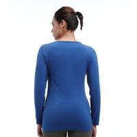 China Ladies' Workout Long Sleeve Shirt Loose Fit Fleece Lining Windproof For Outdoor Activities for sale