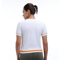 China Cropped Mesh Workout Short Sleeve Lightweight Ventilated Stylish For Yoga And Running for sale