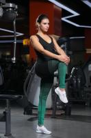 China Yarn Dyed Seamless Soft Yoga Leggings 4-Way Stretch No See Through for sale